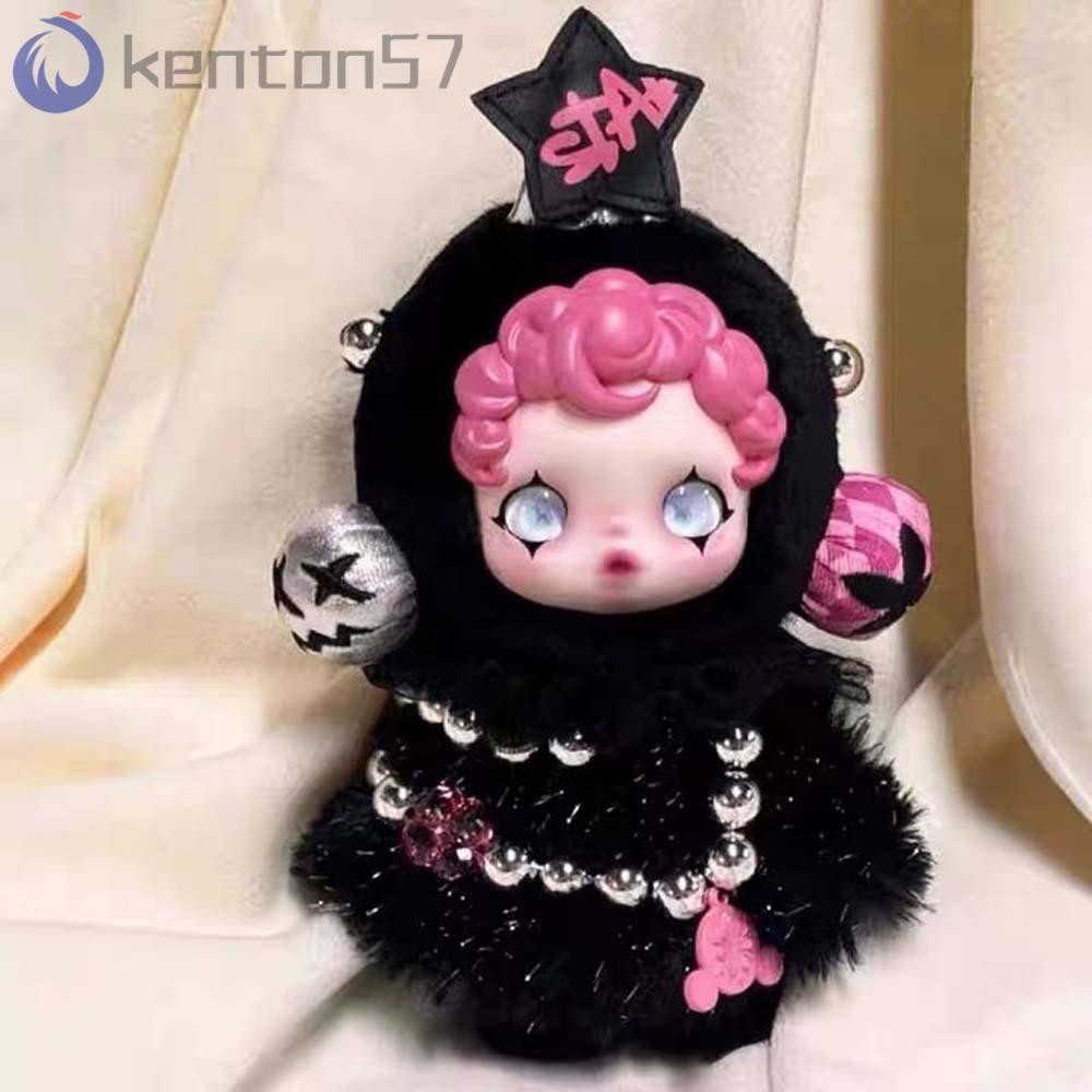 KENTON Skullpanda Plush Doll, Black Skullpanda Cartoon Pop Mart ...