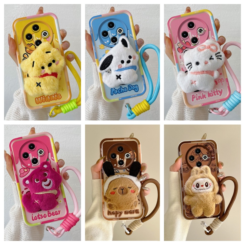 Casing Tecno Spark 30C 4G Casing Compatible with Hand pasted Cute plush ...