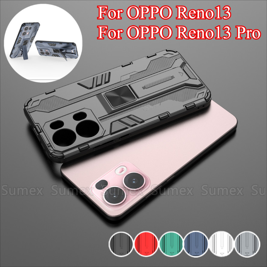Shockproof Armor Case for OPPO Reno13 Reno 13 Pro 5G Stand Phone Back ...