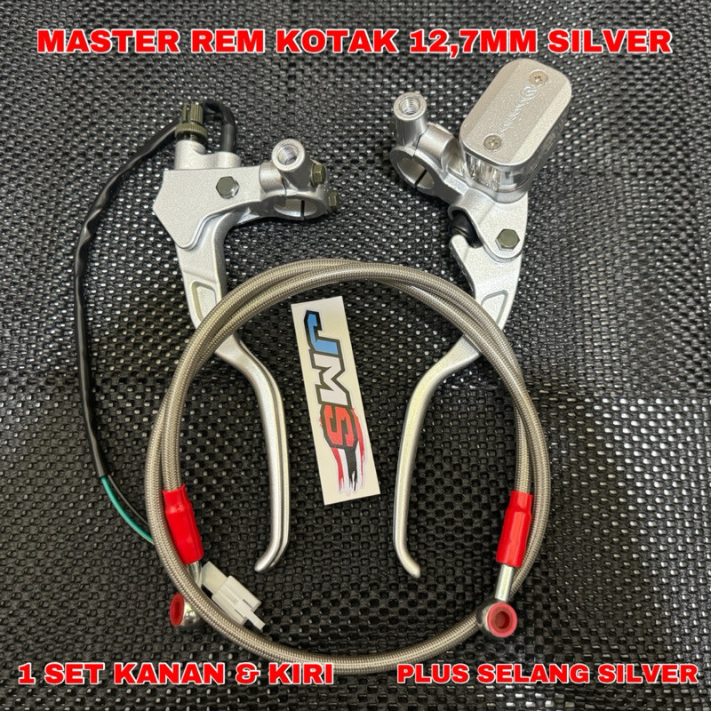 Brake Master Set Right Left Square and oval Tube Silver Color Plus ...