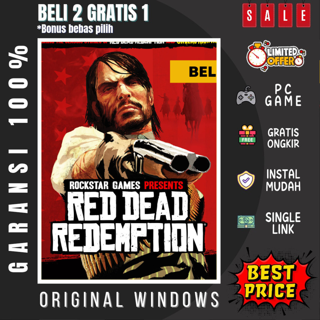 Red DEAD REDEMPTION - PC GAMES - LAPTOP GAMES - PC GAMES - BUY 2 GET 1 ...