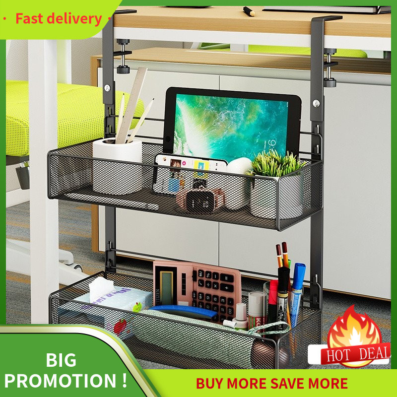 Under Desk Drawer Under Desk Hanging Rack Work Space Tidy-up Handy Tool ...