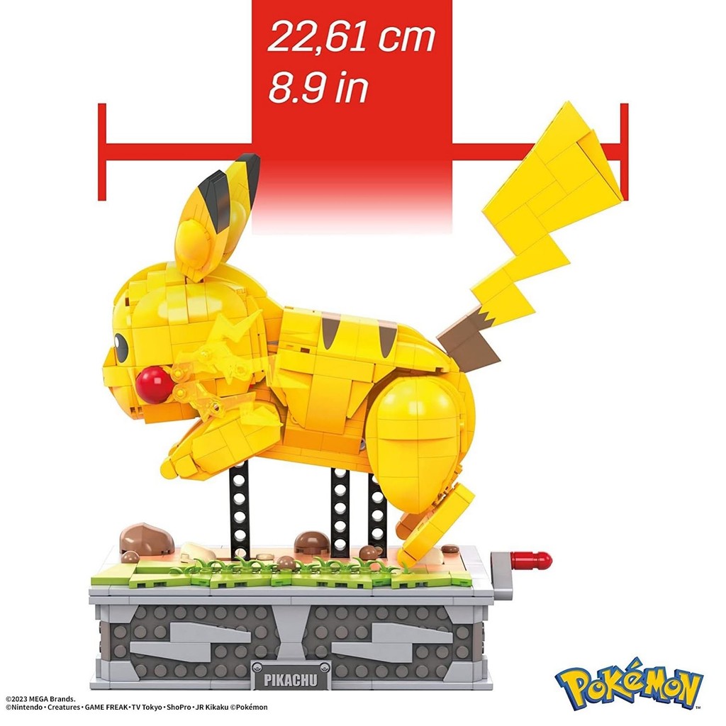 Pokémon Moving Figures Mega Bloks Set - Pikachu and Eevee 1095 & 1366 ...