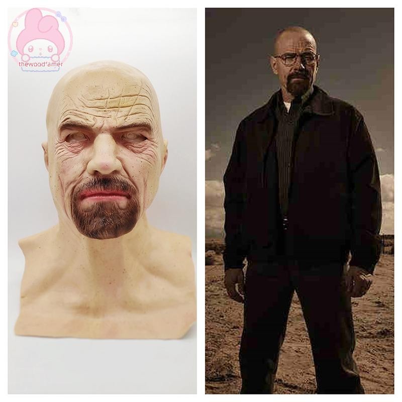 thewoodfamer Breaking Bad Professor Mr. White Realistic Latex Mask ...