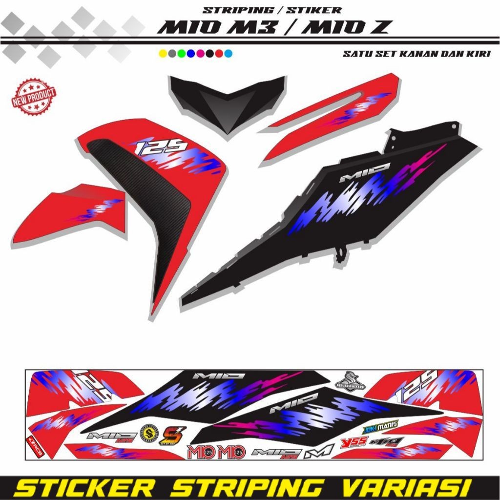 Mio 3 AND MIO Z MOTIF STICKERS SIMPLE ELEGANT VARIATIONS OF LIS ...