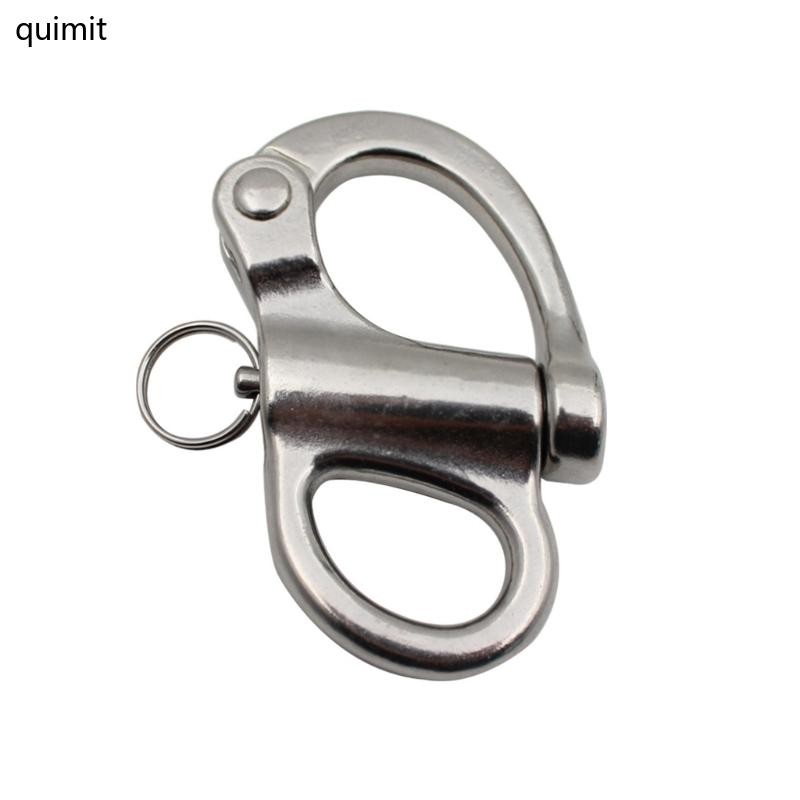 QUIM 35-96mm Stainless Steel Mini Fixed Snap Shackle Quick Release ...