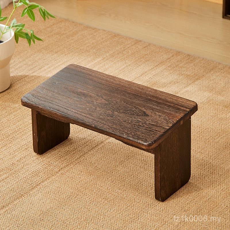 Stool Simple Wooden Japanese-Style Footrest Stool Worship Buddha Stool ...
