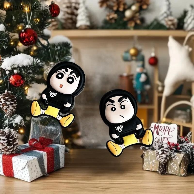 [glowingbright] Cute Cartoon Crayon Shinchan Finger Ring Holder Mini ...