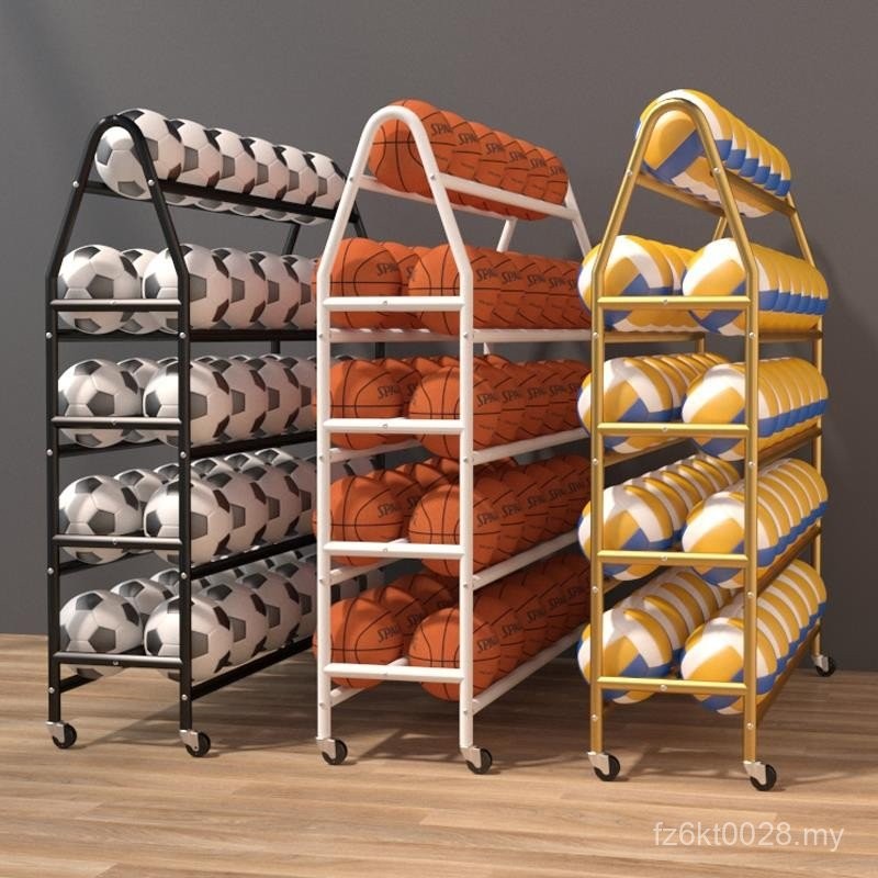 Household Trolley Ball Rack Basketball Rack Kindergarten Volleyball ...