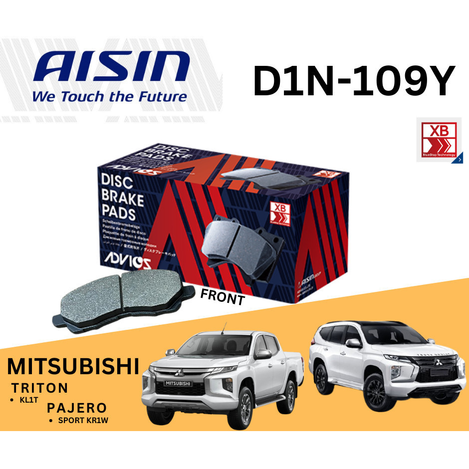Original Advics Aisin Heavy Duty Disc Brake Pad Front for Mitsubishi ...