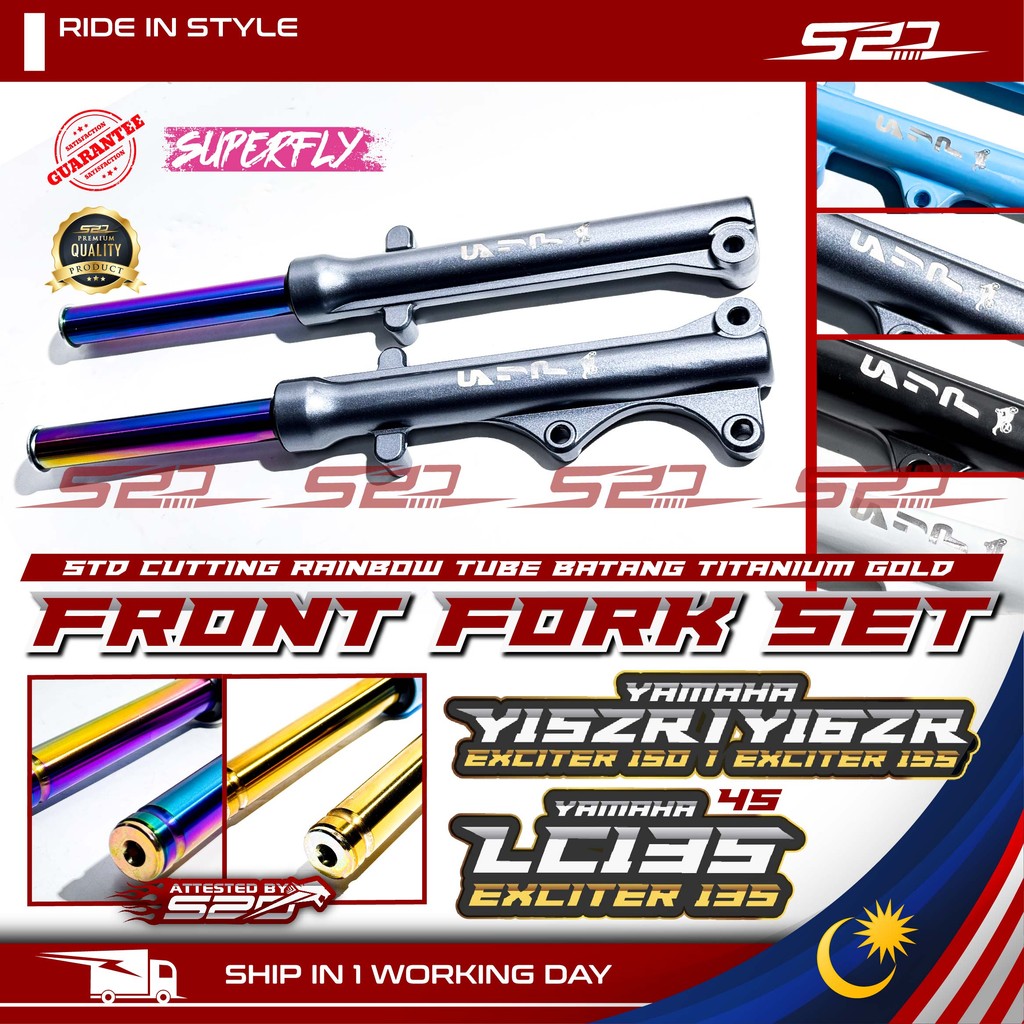 Front Fork SUPERFLY Y15 Y16 LCV8 5S EXCITER 135 150 155 PNP Rainbow ...