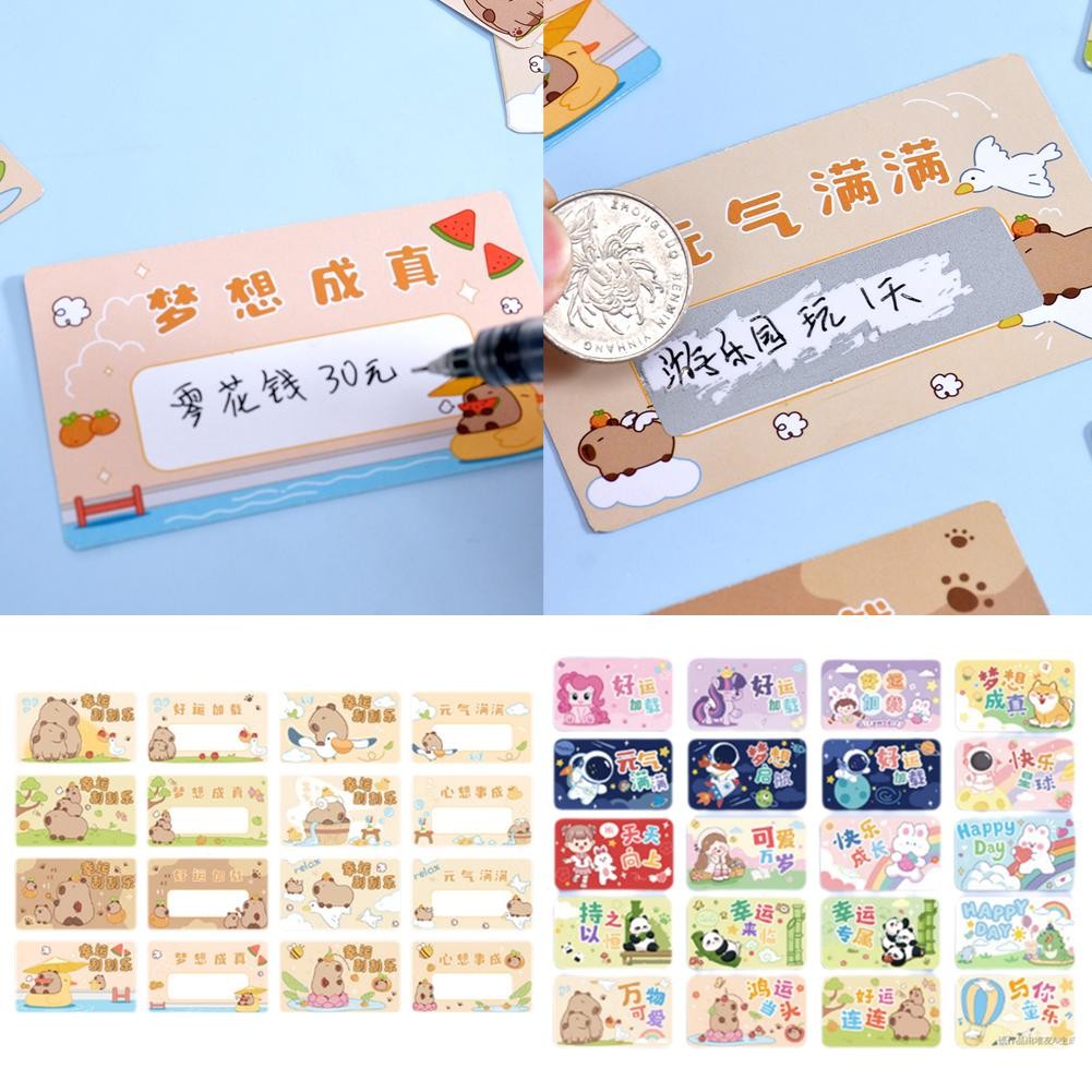 Mixed Scratch Cards Elementary School Reward Scorecard Scratch Scratch ...