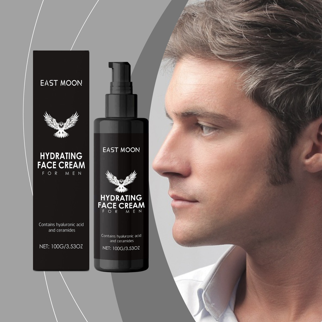 100g EAST MOON Men's Moisturising Cream Gentle Care Facial Skin ...