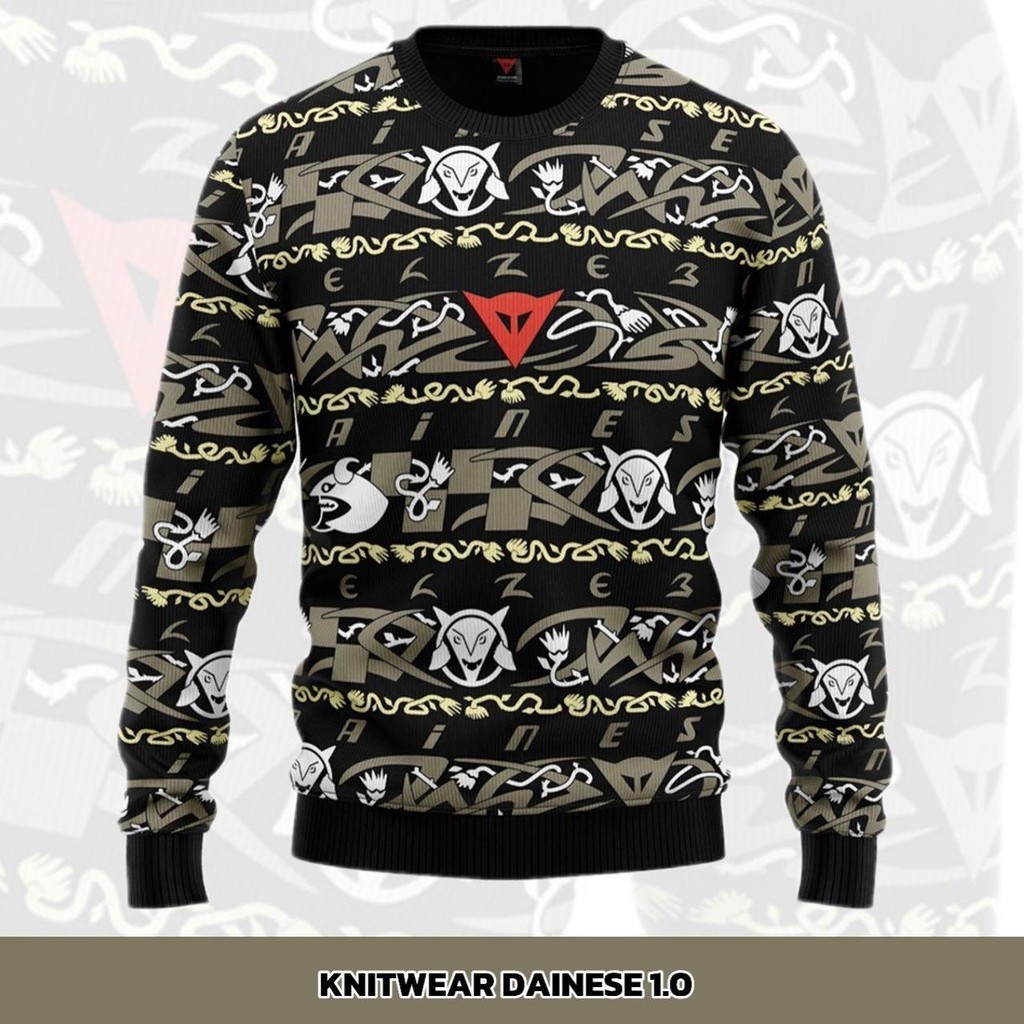 DAINESE BELZEBU KNITWEAR - kain kait - kain guni - kelabu - biru ...