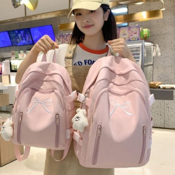 New stylish men and women's luxury bow school bag, 16 inch Laptop ...