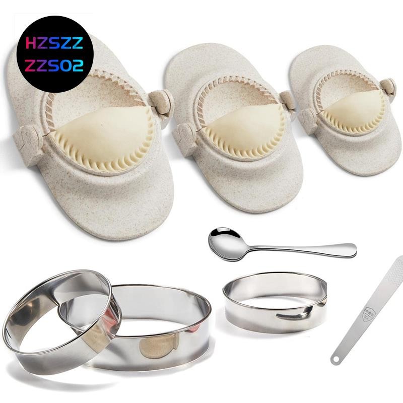 Empanada Maker Press, 6 Inch Extra Large Dumpling Maker Set with Dough ...