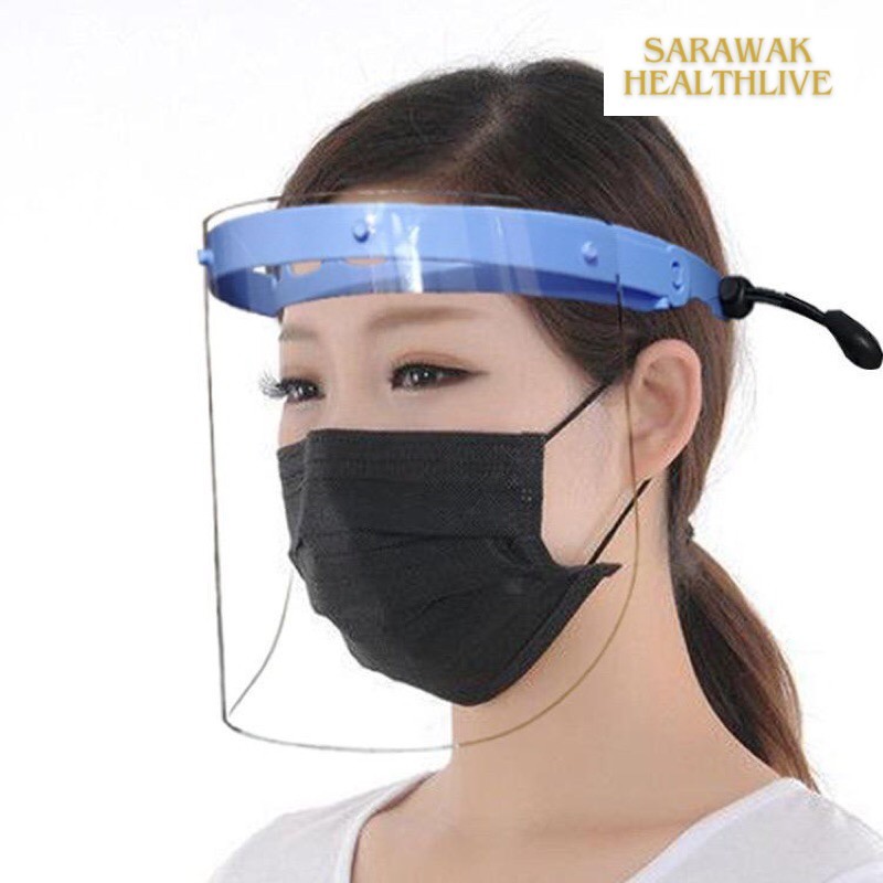 Wide Adjustable Clear Face Shield Transparent Full Face Mask Anti-fog ...