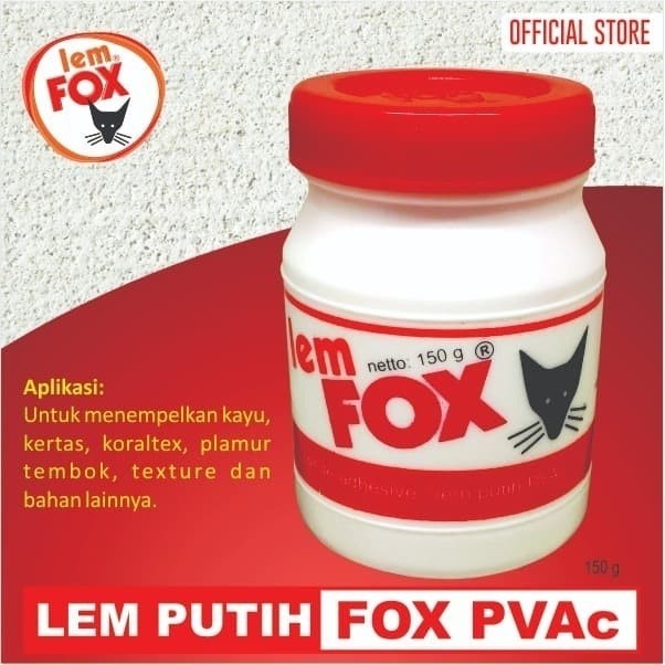 Fox White Glue 150 Grams Fox Pvac White Glue 150 gr Fox Pvac Glue 150 ...