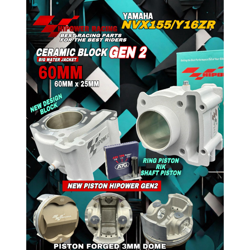 [ GEN 2 / GEN 3 ] Y16/ NVX155/ R15 V3/ MT15 HI POWER HIPOWER RACING ...
