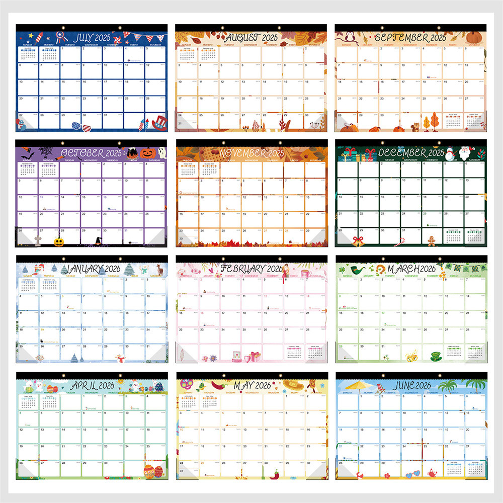 Desk Calendar 2026, 17" x 12" 18 Month Wall Calendar Runs From January ...