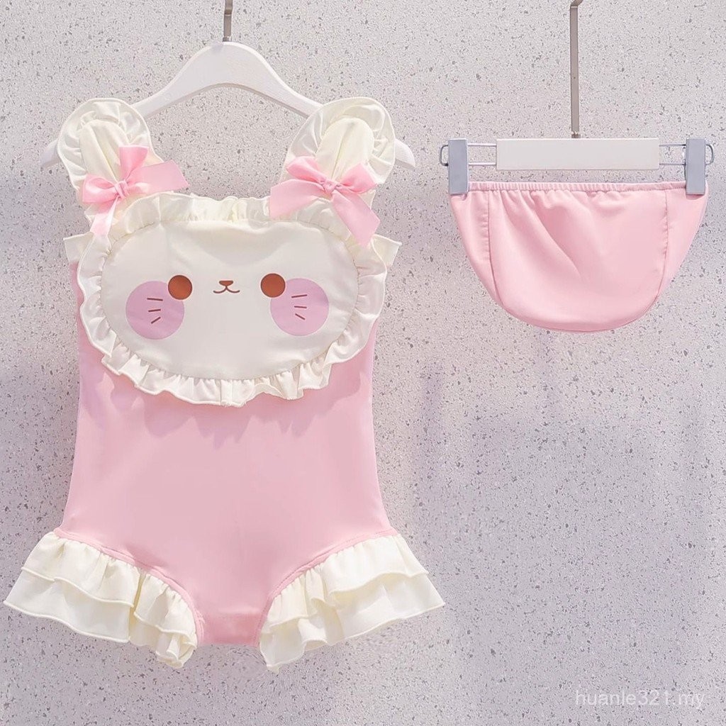 Girls Swimwear Children Swimwear Cute Princess Hot Spring Swimwear ...