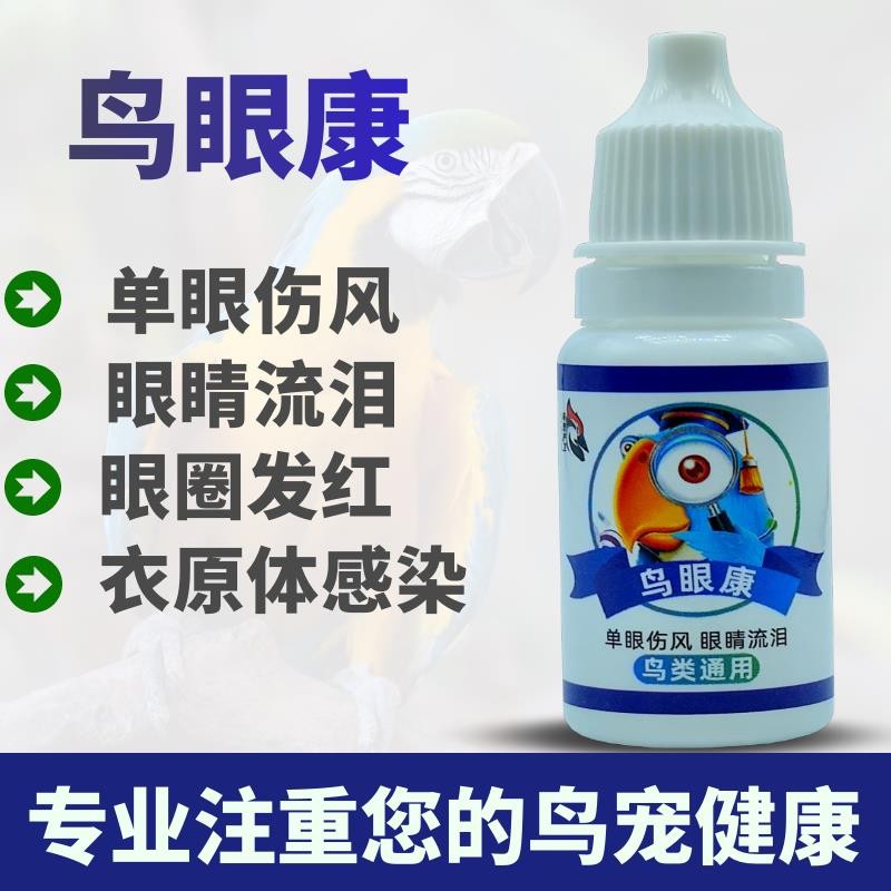 A drop of parrot live bird medicine single eye cold eye drop chlamydia ...
