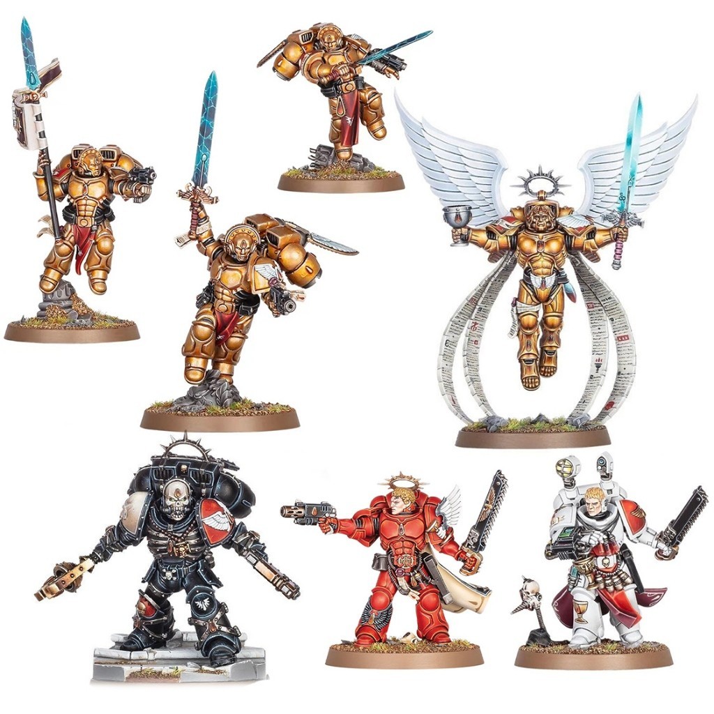 Blood Angels Captain, Sanguinary Guard, Resin Model (unassembled ...