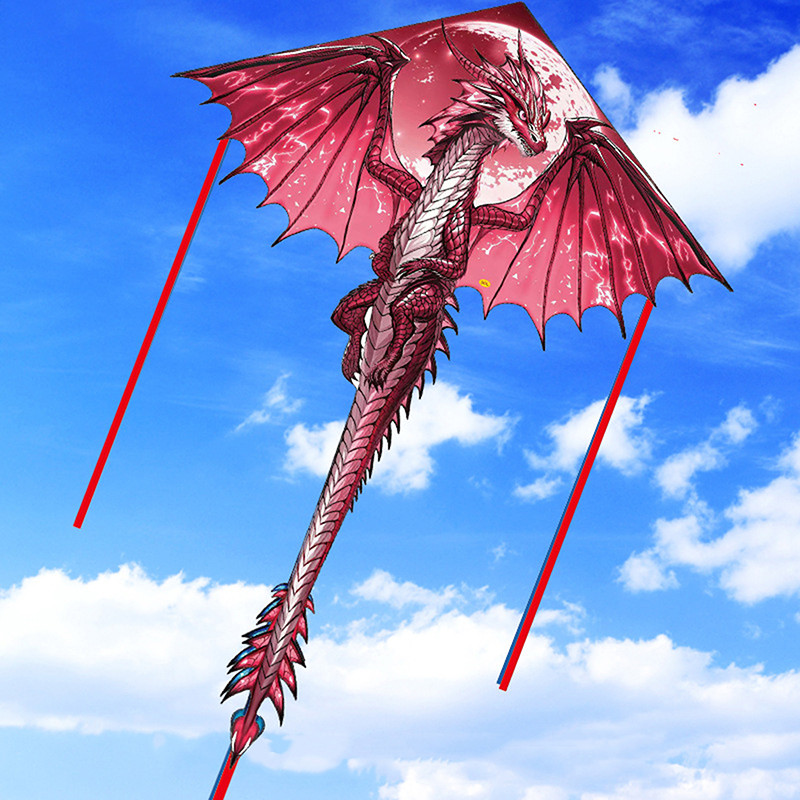 AFMY 1 Piece 1.4M Large Dragon Kite For Kids And Adults Huge Pterosaur ...