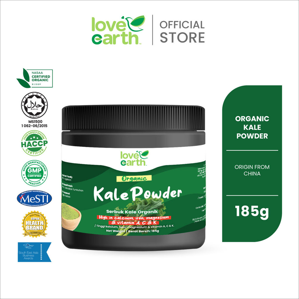 Love Earth Organic Kale Powder 185g | Shopee Malaysia