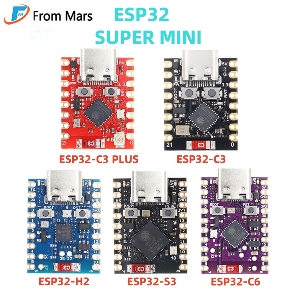 Samirob ESP32-C3 ESP32-S3 ESP32-H2 ESP32-C6 ESP32 C3 SuperMini WiFi Bluetooth ESP32C3 ...