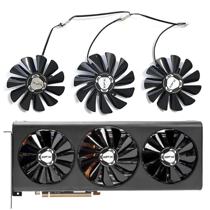 New RX 5700 XT GPU Fan 4PIN 85MM 95MM CF1010U12S DC 12V 0.45A for XFX ...