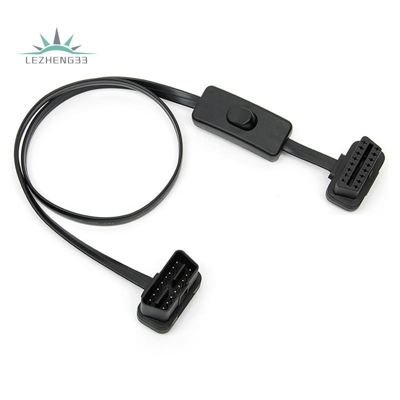 OBD2 Male to Female Right Angle Diagnostic Extension Cable 60CM with ...