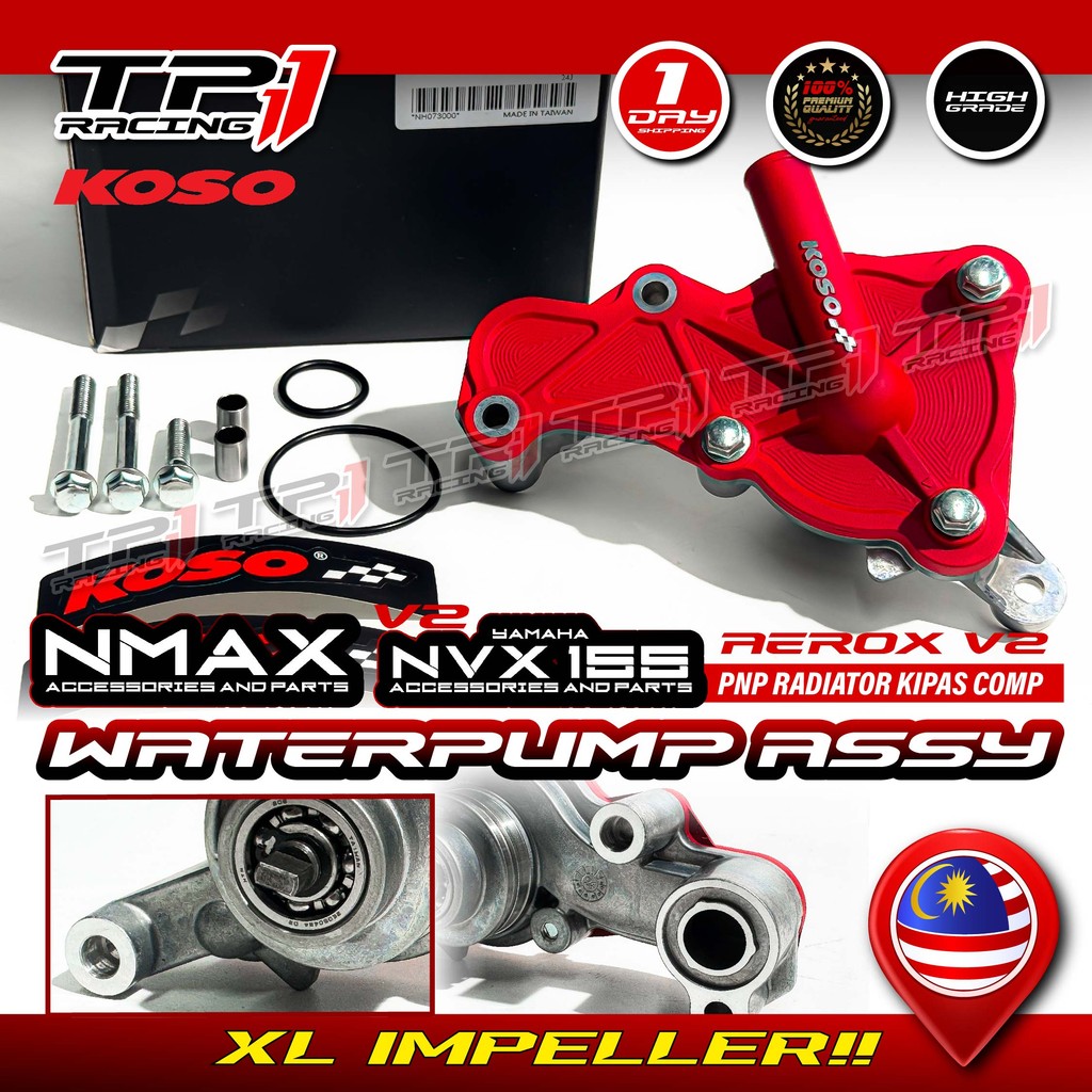 Waterpump Assy ORI KOSO TAIWAN NVX V2 NMAX V2 NVX155 AEROX PNP Water ...