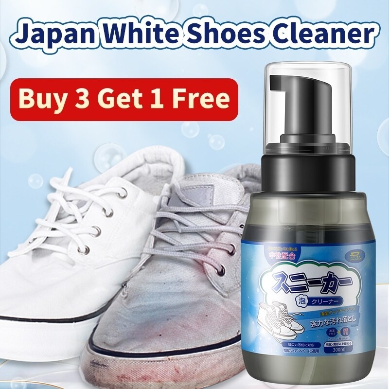 Japan Original Import White Shoes Cleaner Foam Wash-Free Shoes Whitener ...