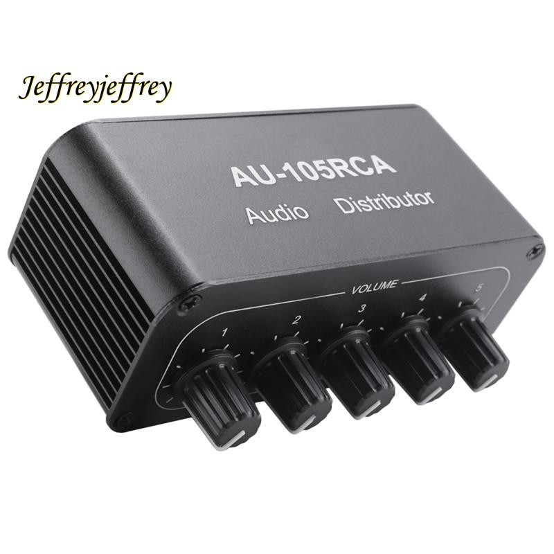 Stereo Audio Mixer 1 Input 5 Output Multi-Channel Audio Source ...