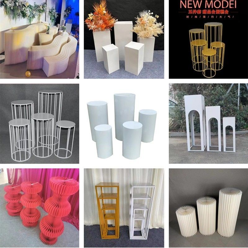 [5946 People Collection] Wedding Props Iron Cylindrical Birthday ...