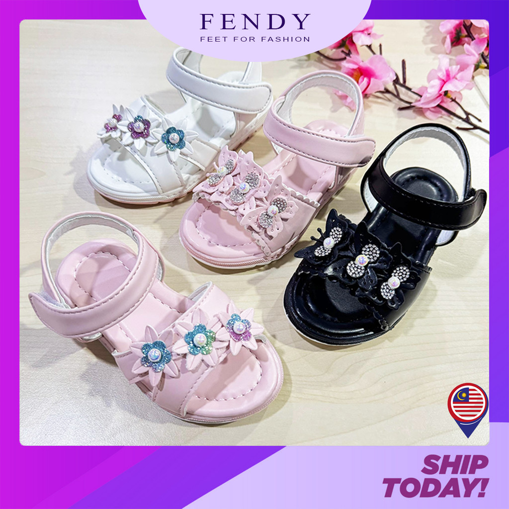 𝙁𝙁 𝙍𝙀𝘼𝘿𝙔 𝙎𝙏𝙊𝘾𝙆 💝 21-35 Korean Style Sandals for Kids Girls Budak ...