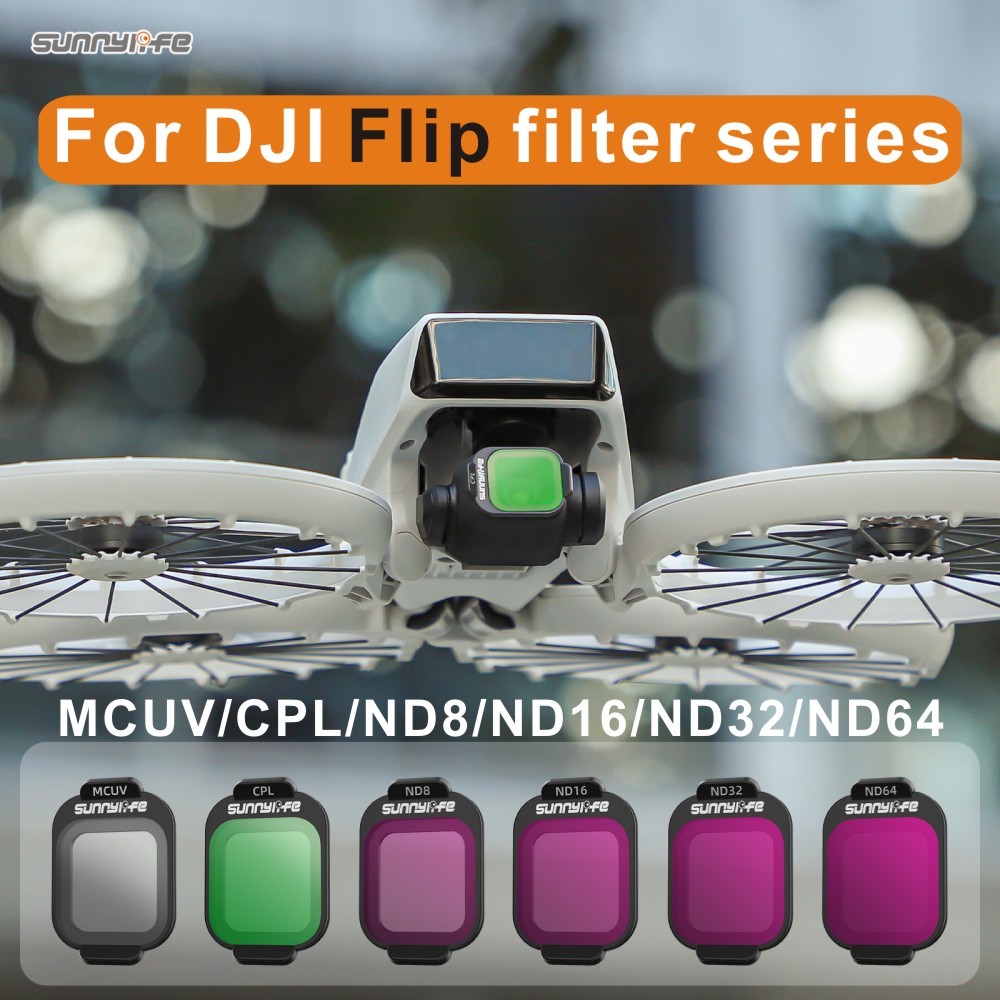 For DJI FLIP Filter, ND64/ND8 Filter, Vlog Aerial Camera ND16 Filter ...
