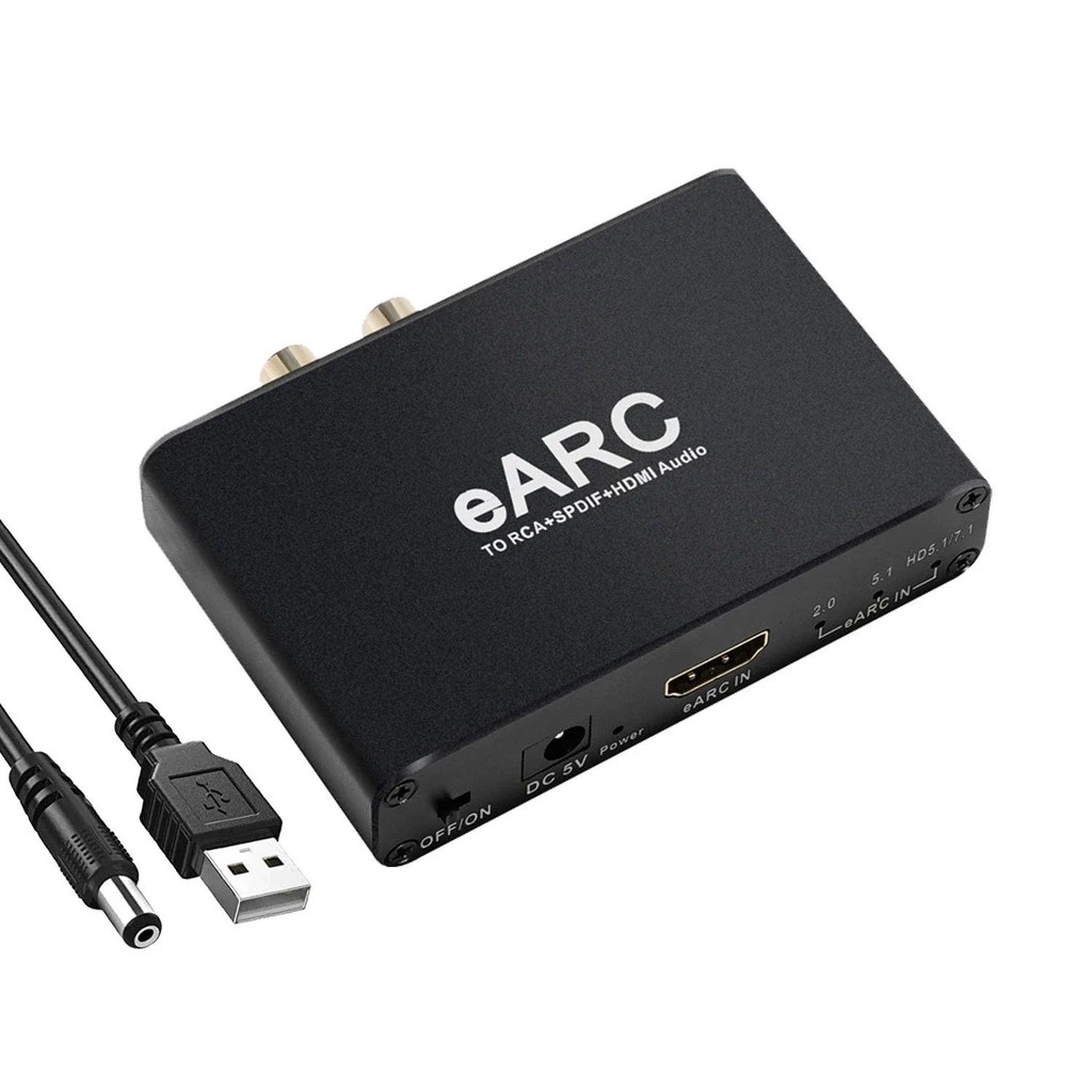 192KHz HDMI eARC ARC to RCA Audio Extractor Converter eARC HDMI ...