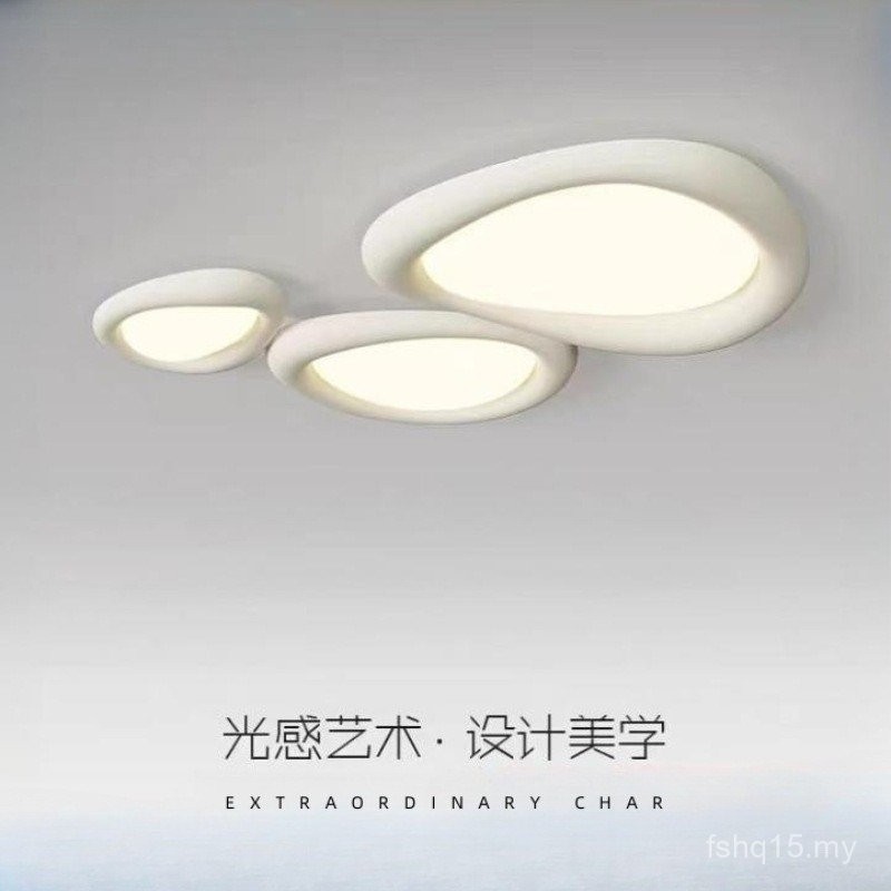 Lampu Siling Ruang Tamu Minimalis Moden, Lampu Bilik Tidur Utama Resin ...