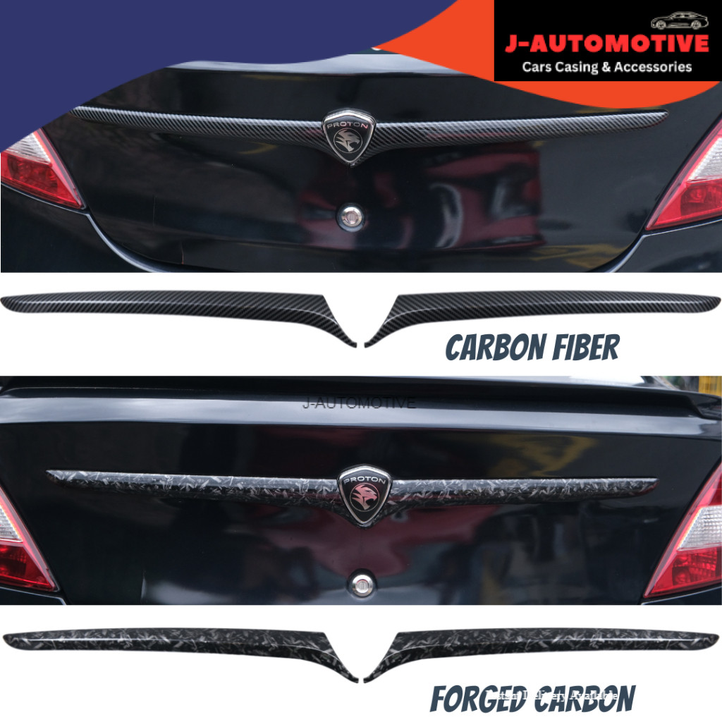 Proton Persona 2011 - 2016 Trunk Streamer Forged Carbon Fiber Cover ...