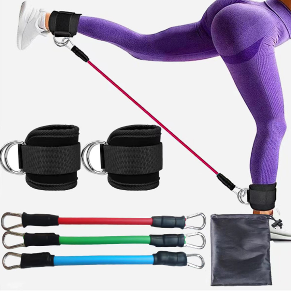 WAN- 1Pc/1 Set Ankle Resistance Band with Adjustable Ankle Cuff Hip ...