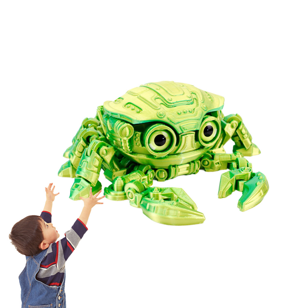 3d Printed Crab Toy Non-toxic 3d Printed Toy Articulated Cyber Crab Toy ...