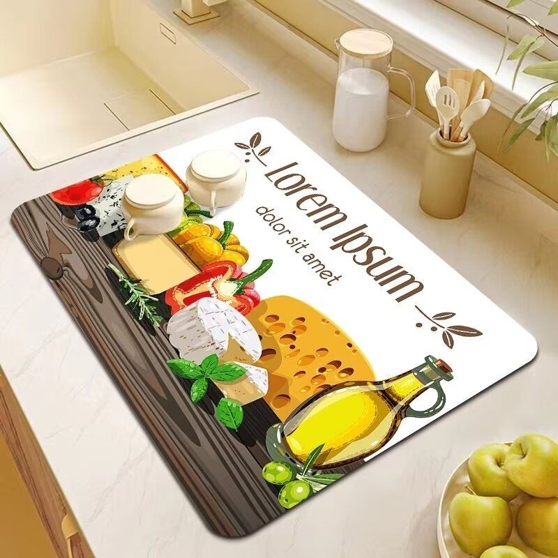 Kitchen Countertop Drain Pad Diatom Mud Dining Table Plate Pad ...