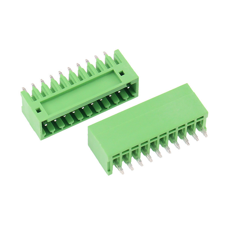 Green Terminal KF2EDGV-2.54MM Pitch Plug-In Terminal Copper Straight ...