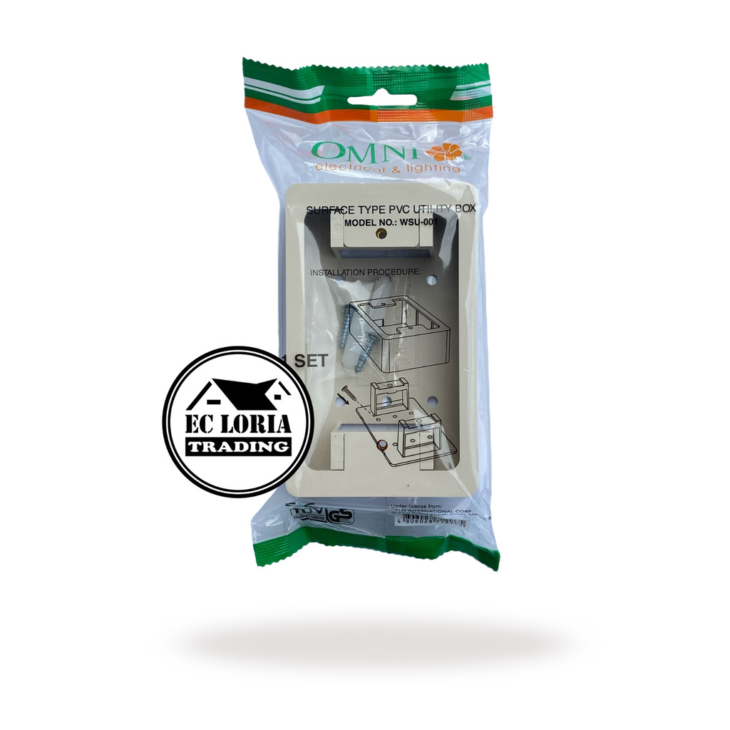 Omni PVC Amco Box / Surface Utility Box / Wall Mounted Box | Shopee ...