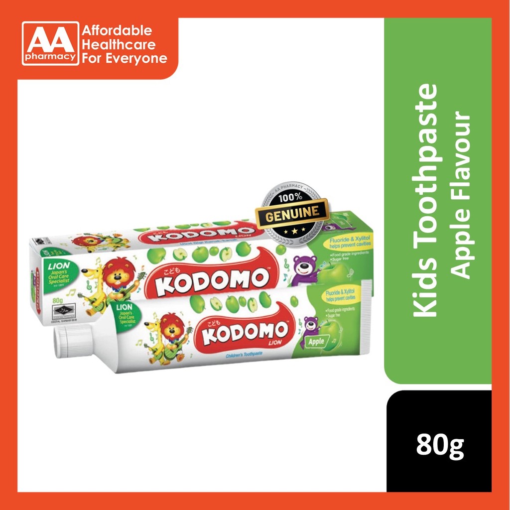 Kodomo Lion Kids Toothpaste (Apple) 80g | Shopee Malaysia