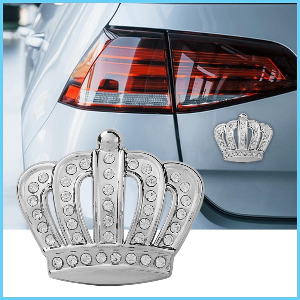 Crystal Crown Car Stickers Crystal Crown Emblem Badge Decal Self ...