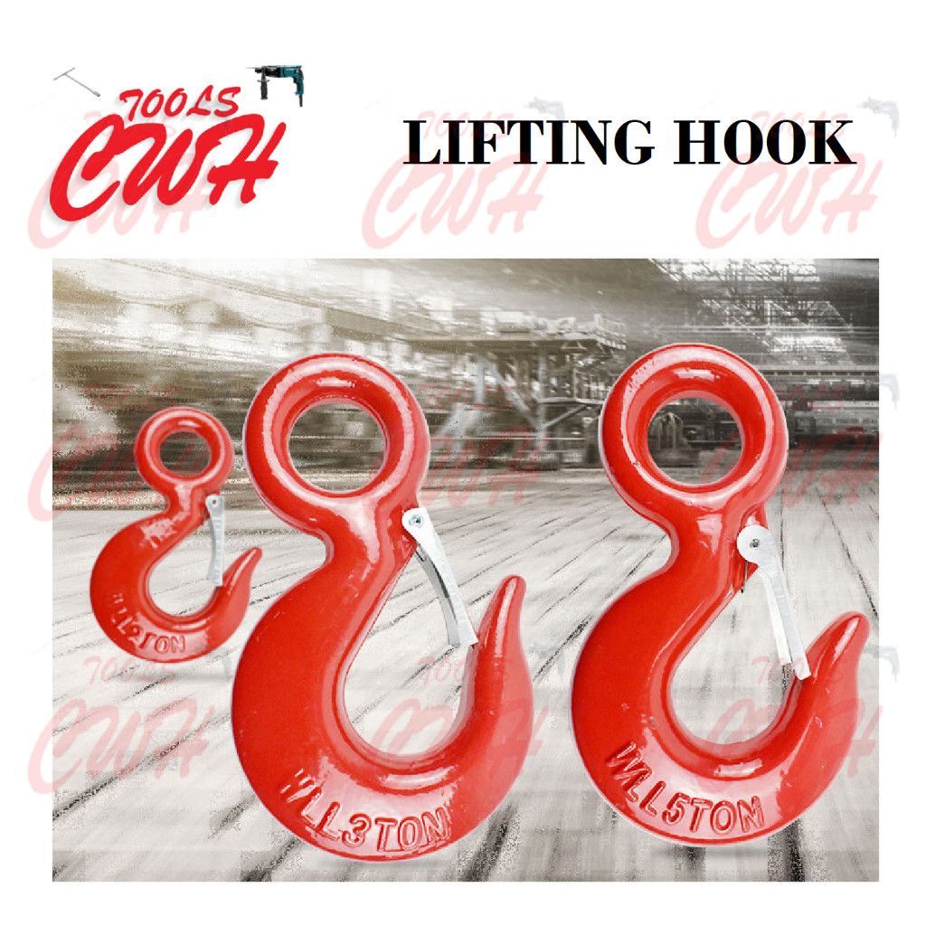 1T 2T 3T 5T HEAVY DUTY LIFTING HOOK FOR TOW TOWING CAR CHAIN BLOCK ...