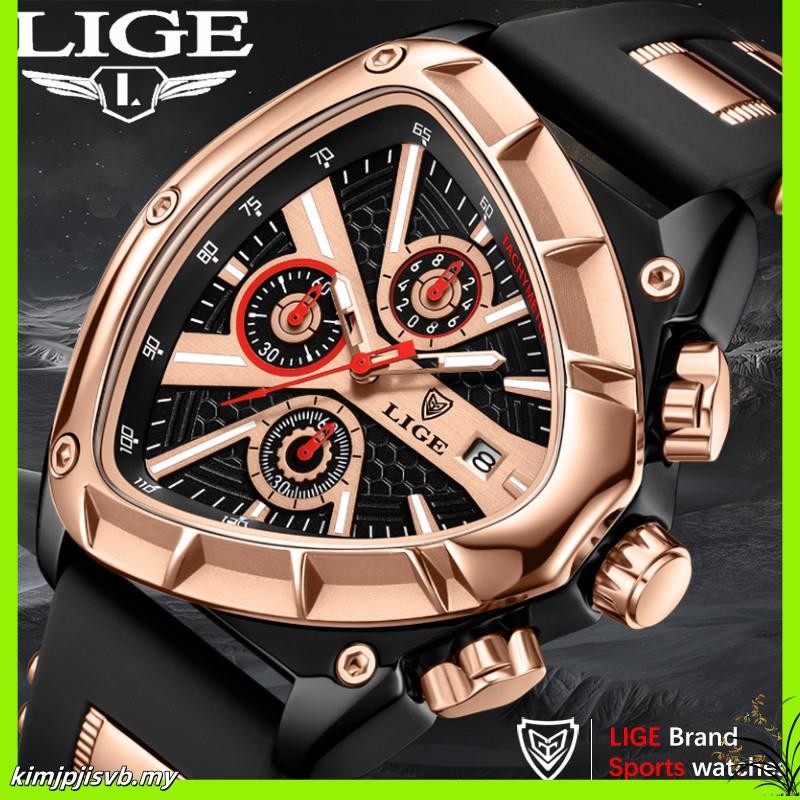 Jam Tangan Lelaki LIGE Watch Original Men Business Quartz Watches ...